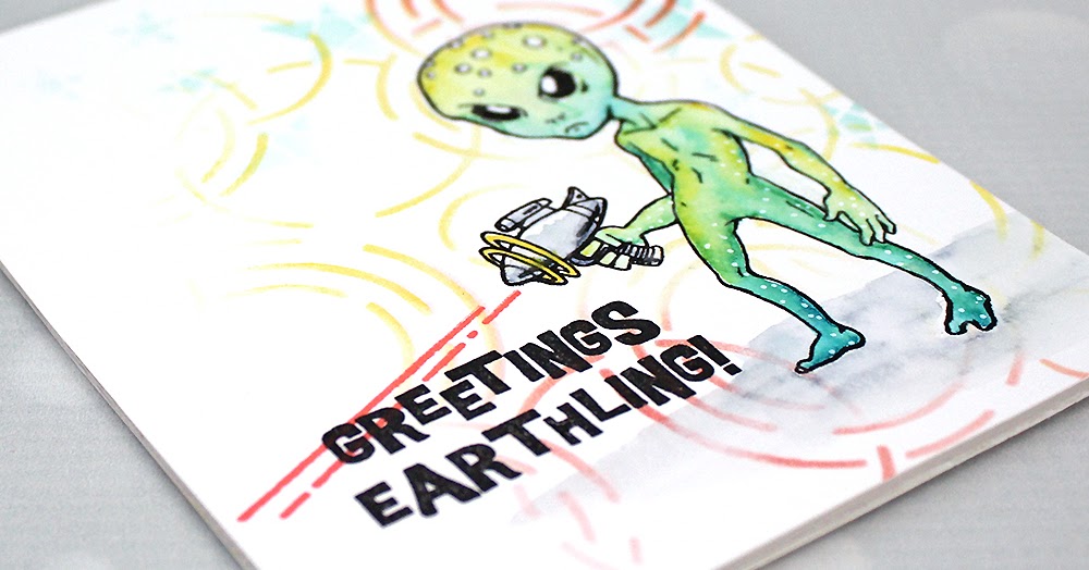 Frankie Helps Craft: TFS - Greetings Earthling!