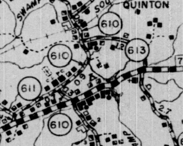 New Kent County History: A 1940 Census Map of Quinton
