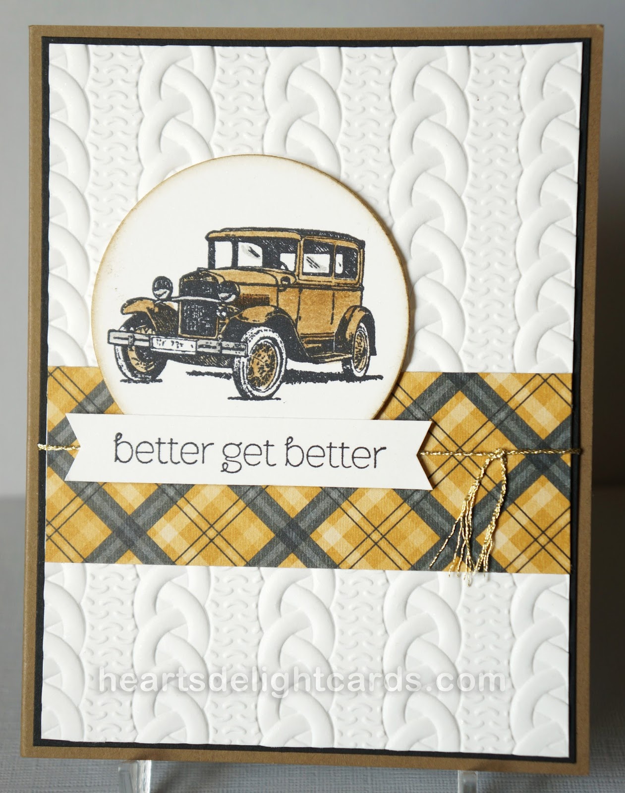 Heart's Delight Cards: Guy Get Well