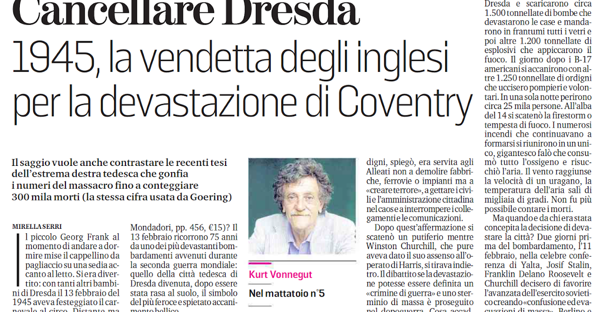 materialismo storico: Il libro di McKay syl bombardamento di Dresda