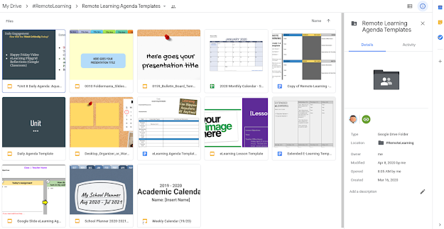 Know Your Why!: Remote Learning Daily Agenda Templates - Organization ...