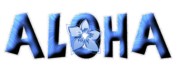 Graphic Groupies: Aloha Word Art