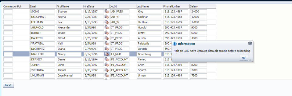 Oracle ADF - JDeveloper 12: Oracle ADF SELECT Statement Query Result Oracle ADF - JDeveloper 12: Oracle ADF SELECT Statement Query Result