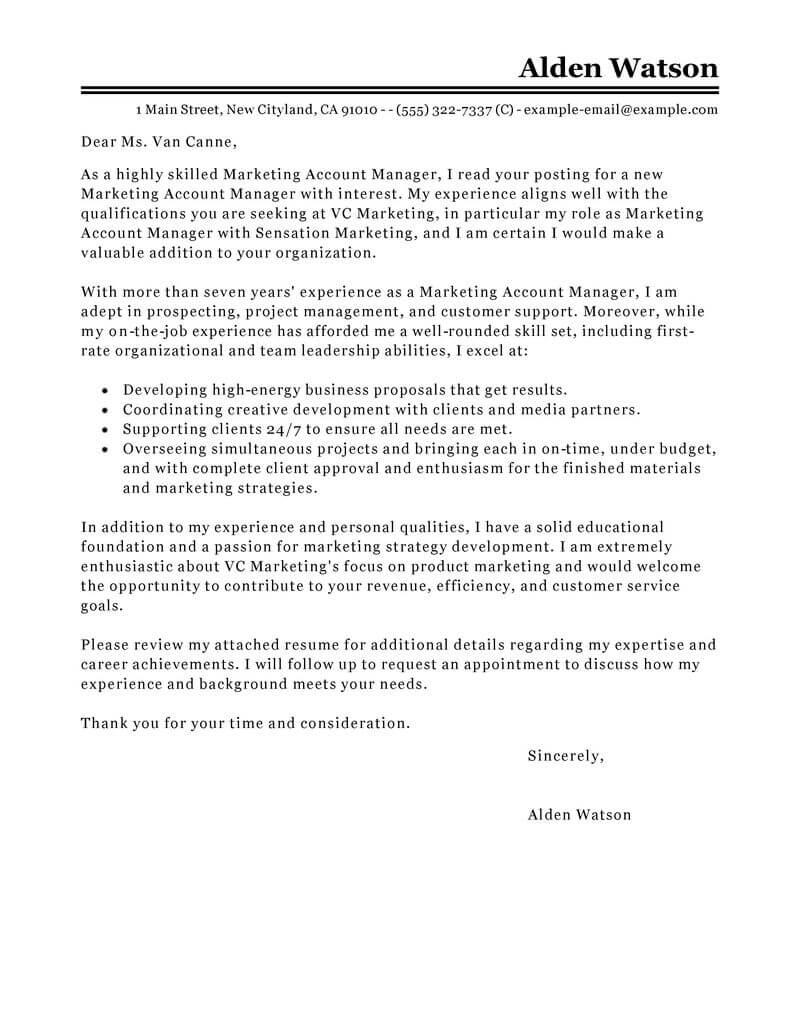 Marketing Account Manager Cover Letter Examples Sample Letter marketing-account-manager-cover-letter-examples-sample-letter