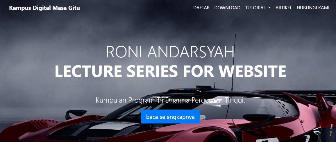 3 Membuat Jumbotron Dengan Bootstrap Kampus Digital Masa Gitu Roni