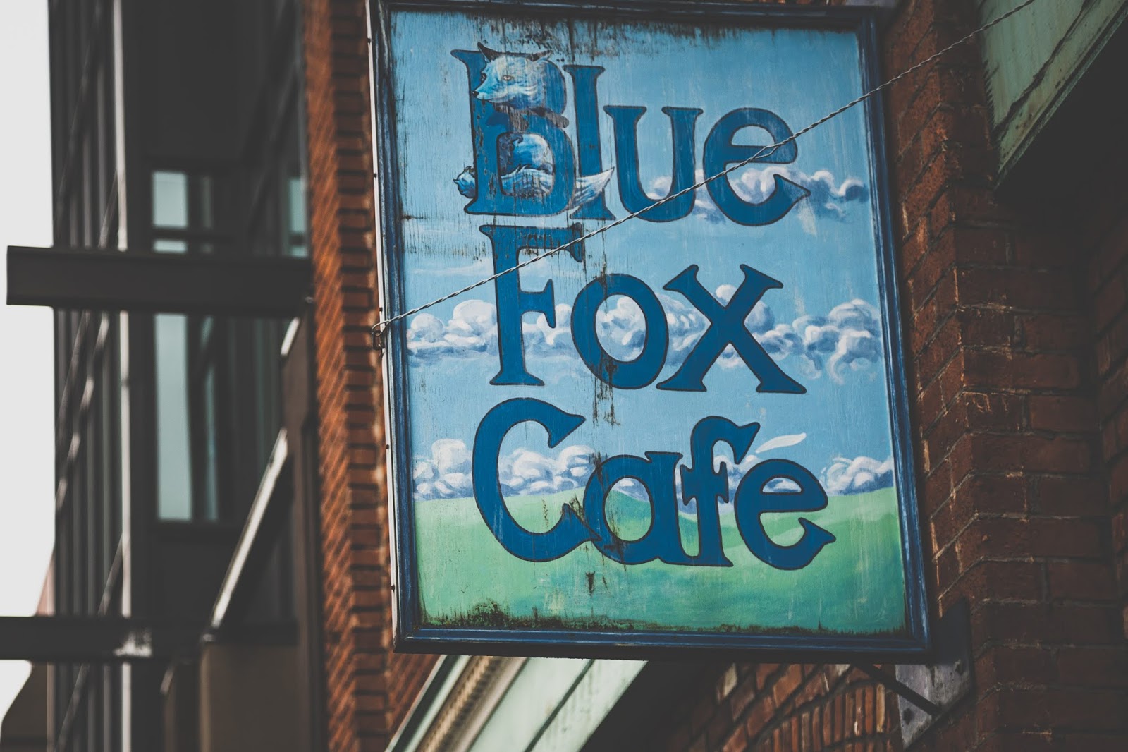 The Blue Fox Café. Victoria BC.