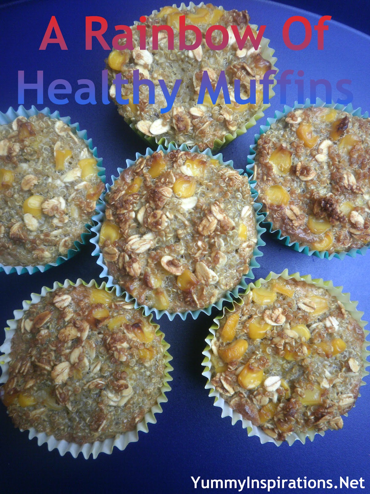 A Rainbow of Healthy Muffins
