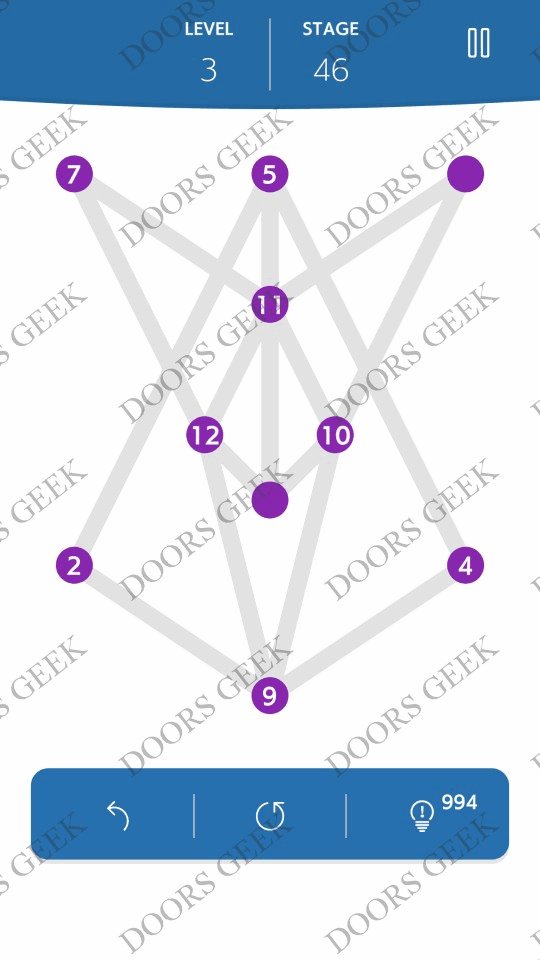 1LINE Level 3 Stage 46 Solution ~ Doors Geek