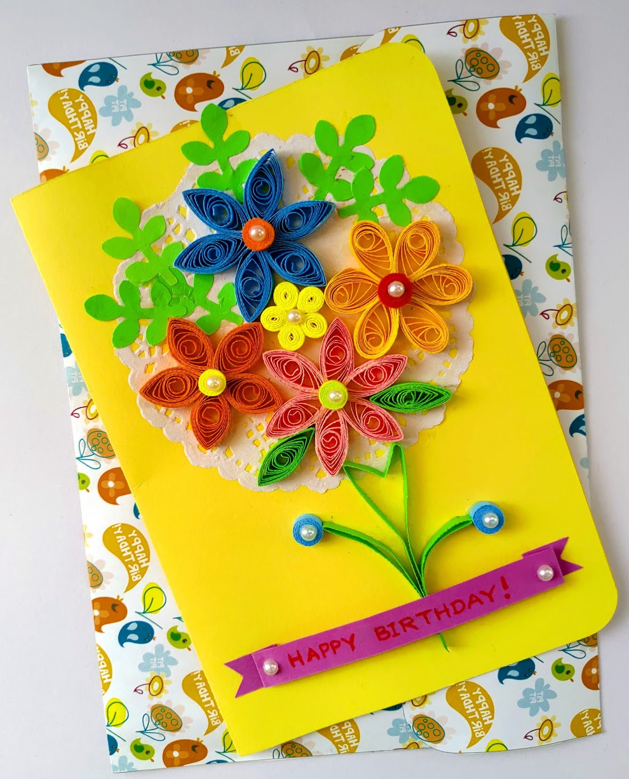 Paper Quilling Birthday Card paper-quilling-birthday-card