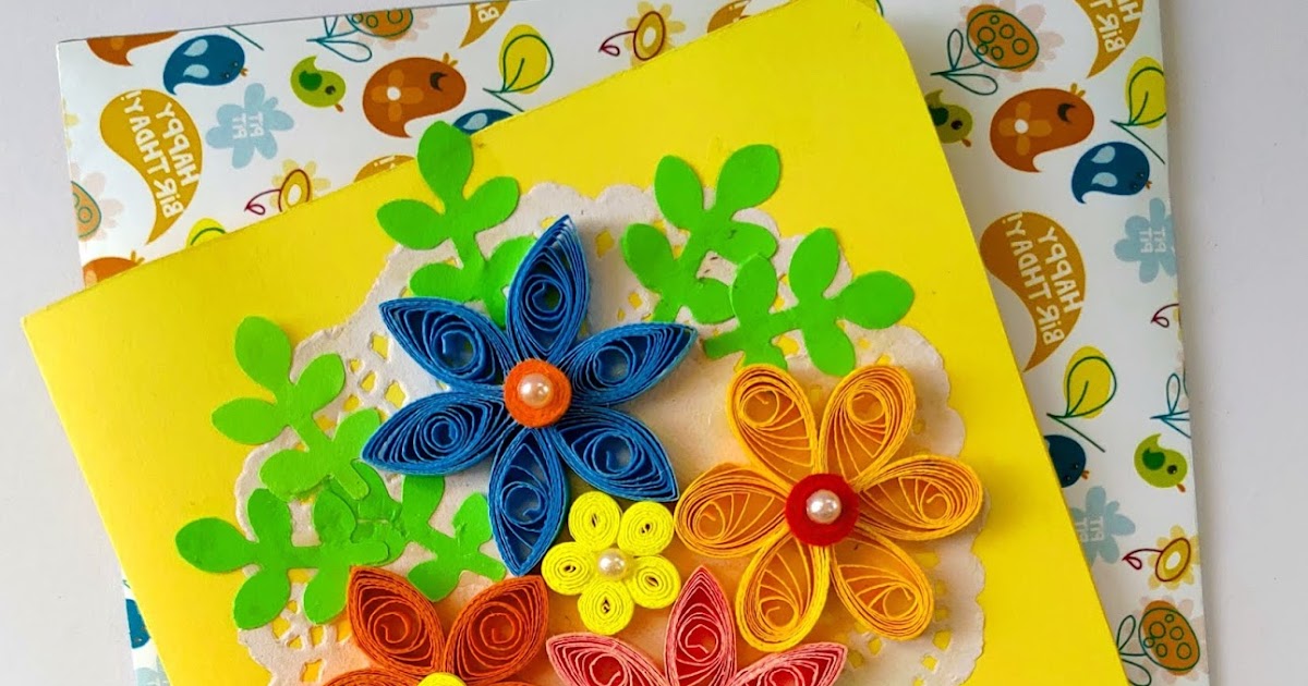 Paper Quilling Birthday Card