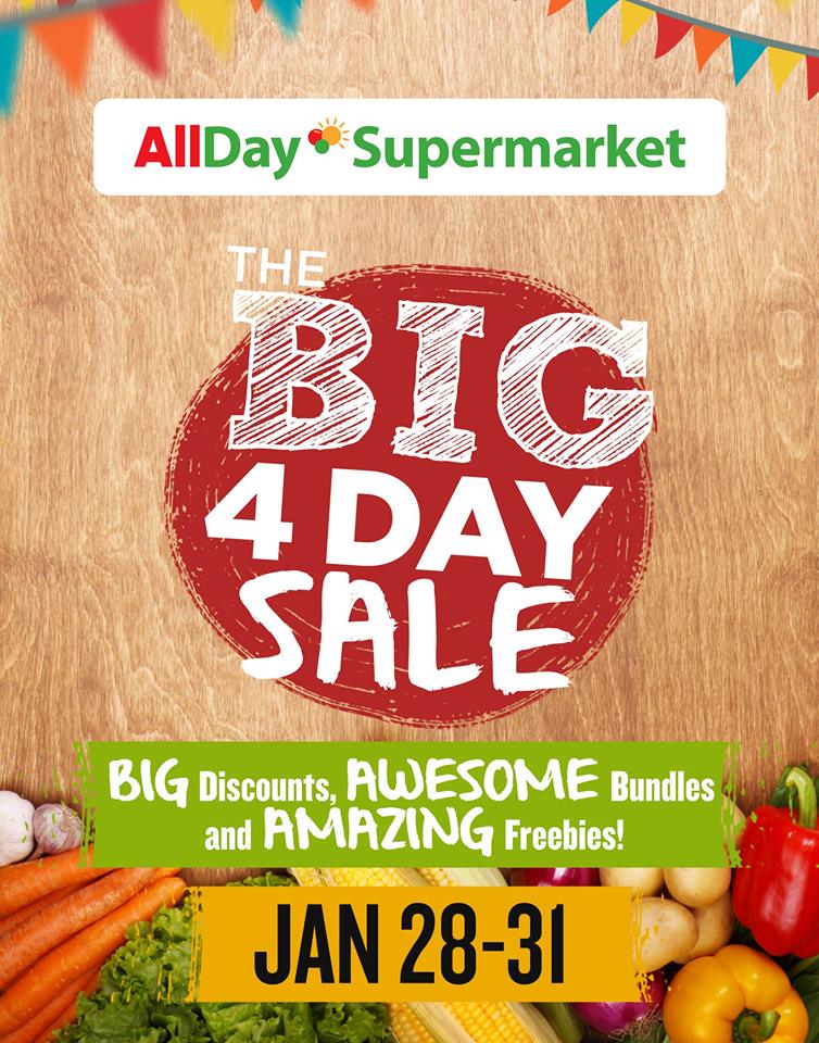Manila Shopper: AllDay Supermarket The Big 4-day SALE: Jan 2018