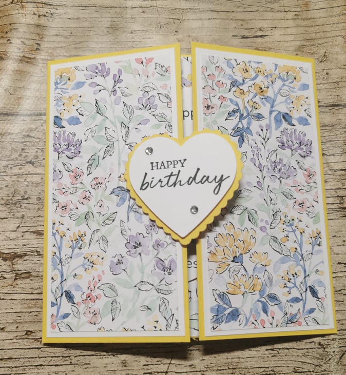 Floating Card Tutorial with Hand-Penned Designer Series Paper