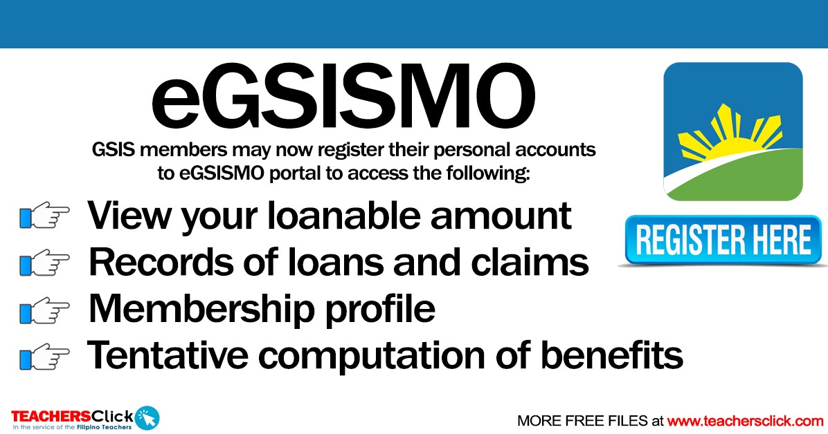 Register in eGSISMO to view your loanable amount, records of loans and ...