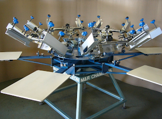 Reconditioned Textile Printing Equipment: M & R Chameleon 6-8-10-12-14 ...