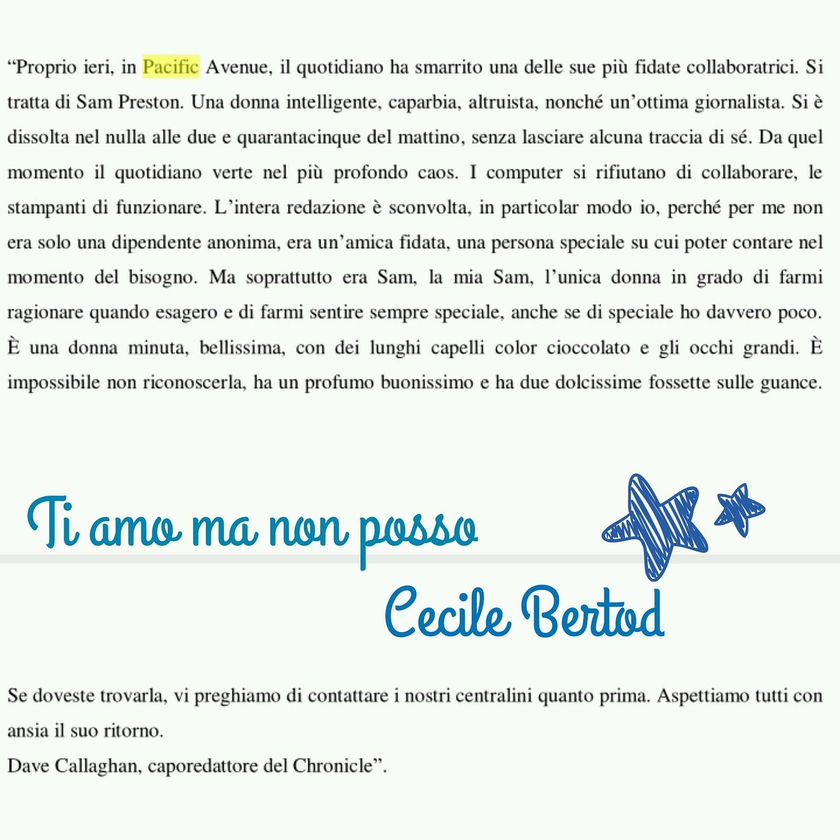 Leggo Rosa: Ti amo ma non posso di Cecile Bertod