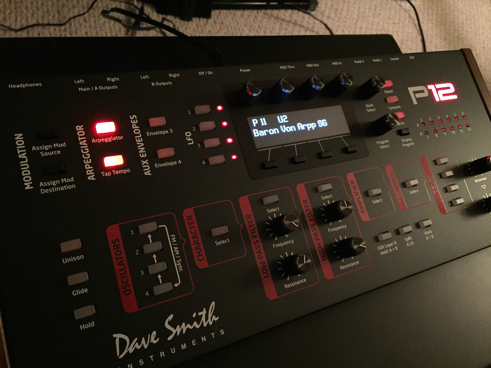 MATRIXSYNTH: Dave Smith Prophet 12 Desktop 12-voice hybrid digital ...
