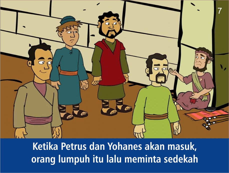 Komik Alkitab Anak: Petrus Menyembuhkan Orang Lumpuh