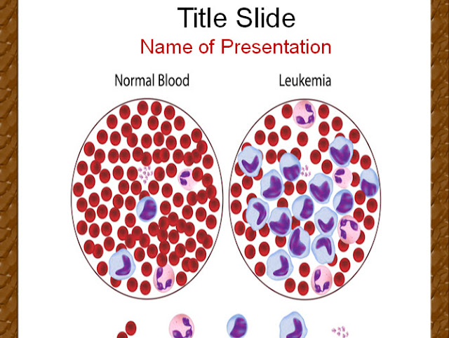 Leukemia Blood Cells PPT Template TV10115