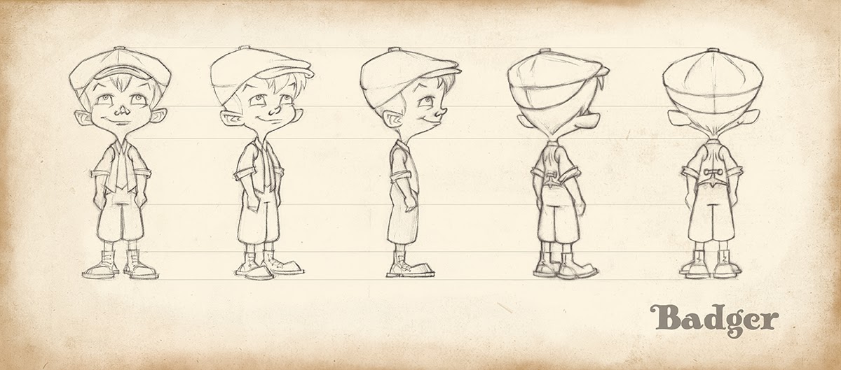 Becca Scholes: Badger Model Sheet