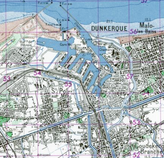 DUNKERQUE 50 PLANS DE DUNKERQUE de 960 à 2018