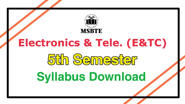 Electronics and Telecommunication Engineering E&TC 5th Semester ...