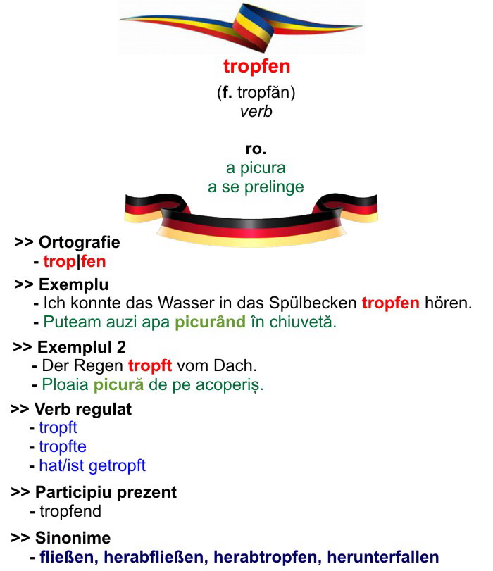 Deutsch für alle: tropfen