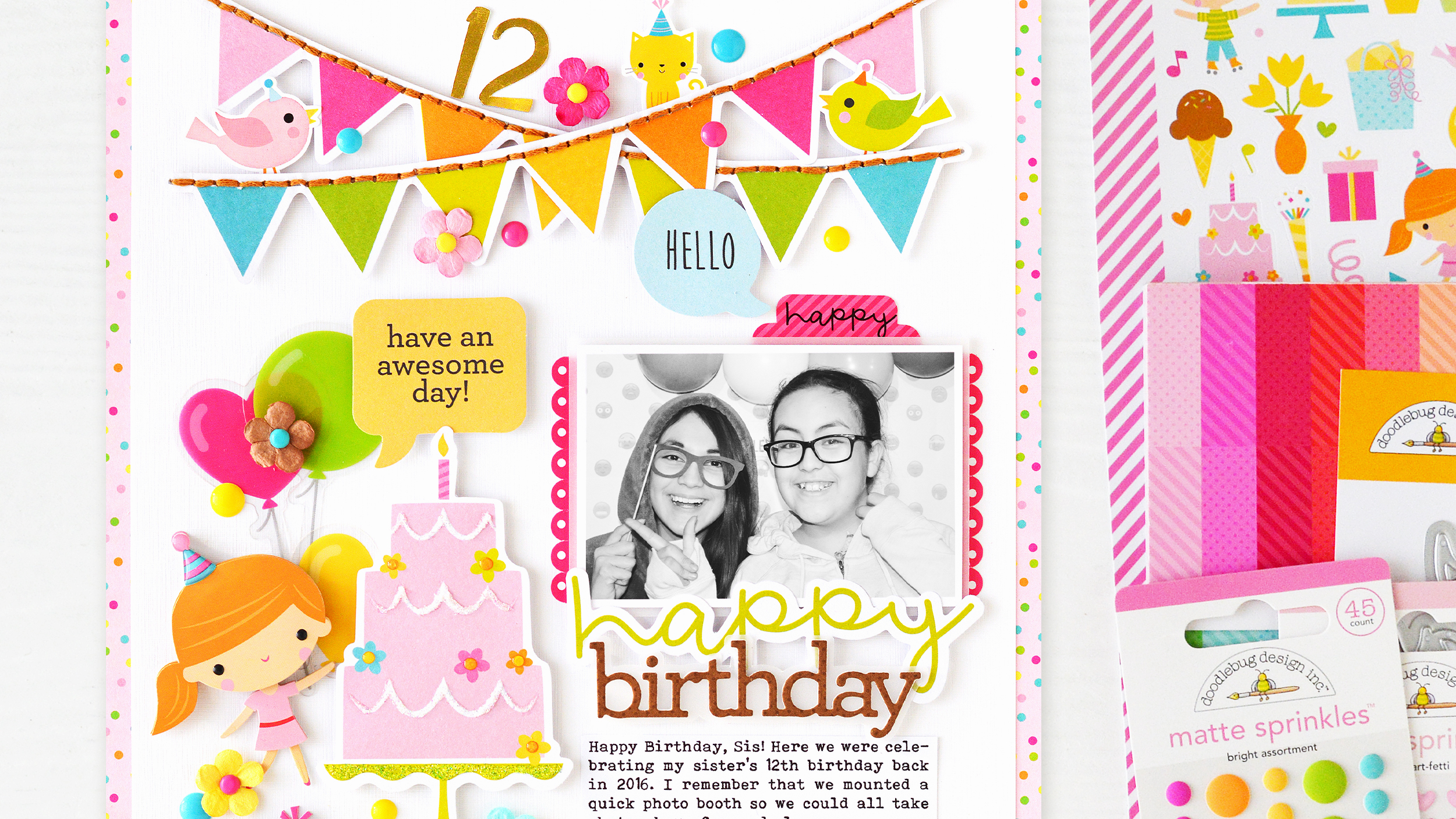 Maryám Pérez Design | Blog: DOODLEBUG DESIGN: HAPPY BIRTHDAY LAYOUT