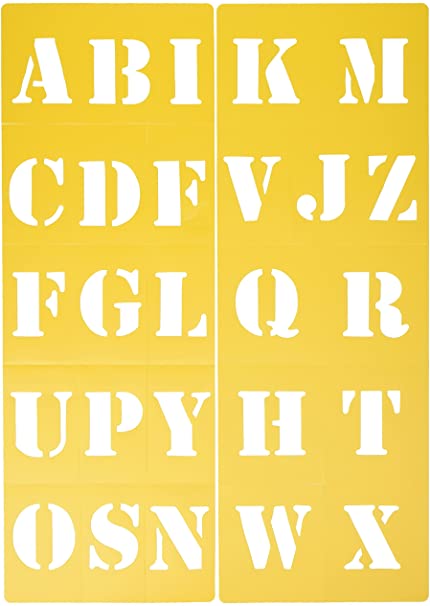 Block Letter Stencils - Letter Format