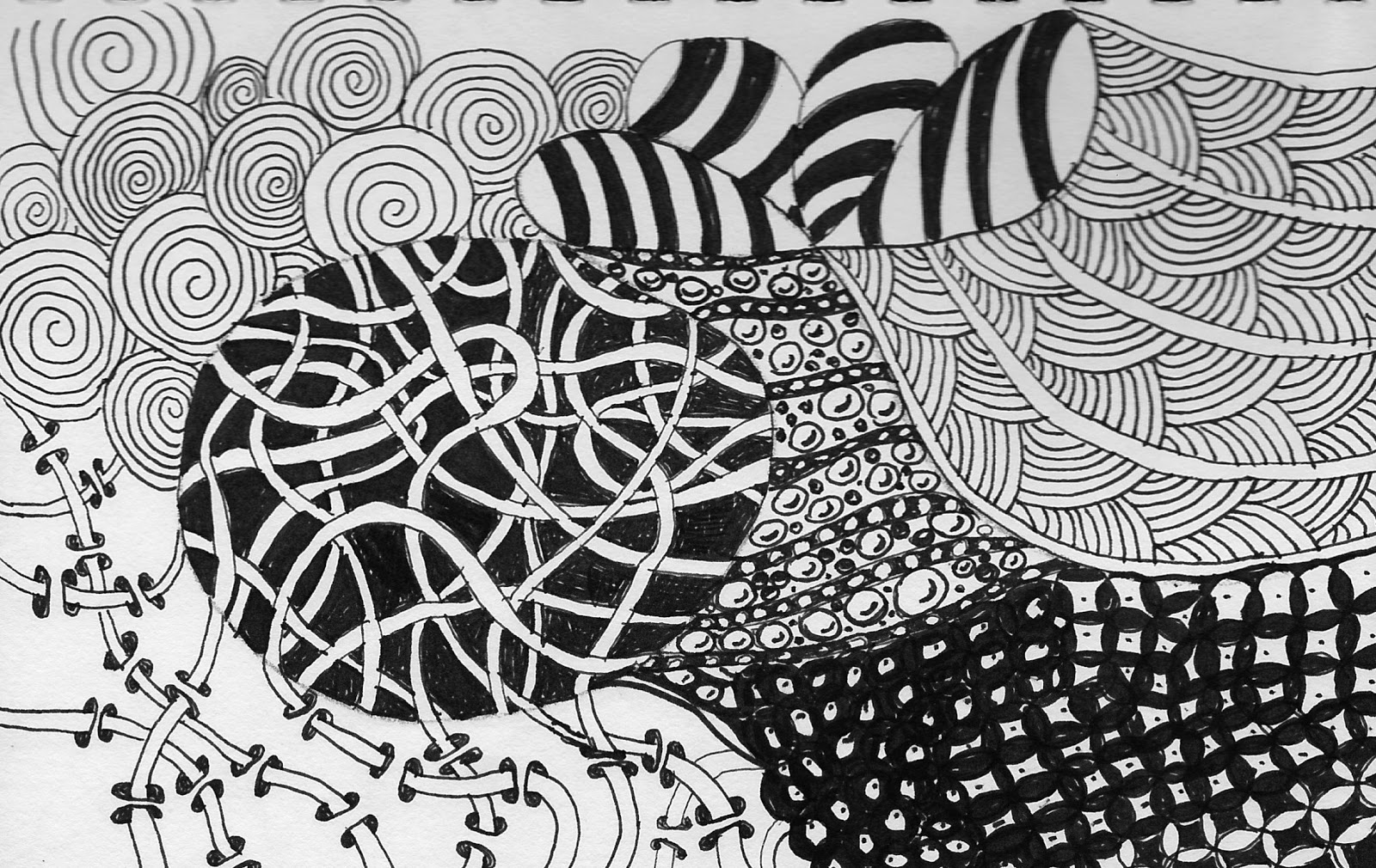 Create To Heal: Doodling - discovering Zentangle.