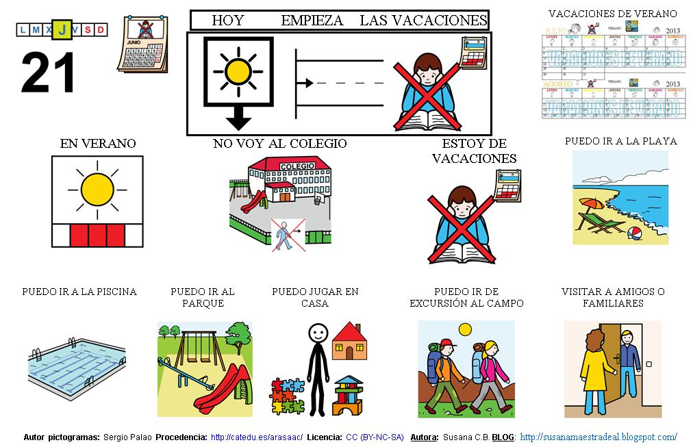 Material de Isaac para Educacion Especial: fichas: empieza el verano y ...