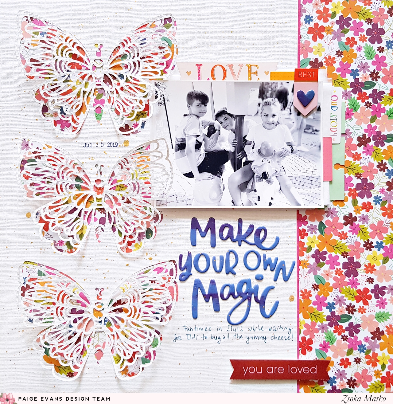 Make Your Own Magic Layout by Zsoka Marko | Paige Taylor Evans