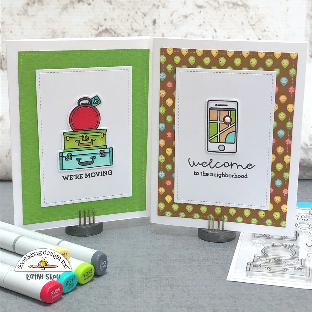 Doodlebug Design Inc Blog: I ️TRAVEL STAMPED CARDS | with Kathy