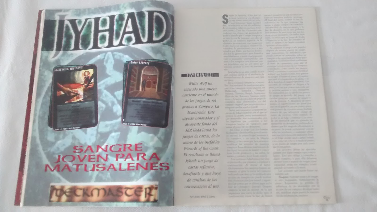 Rol de los 90: Guía del Juego de Rol: Juegos de Cartas