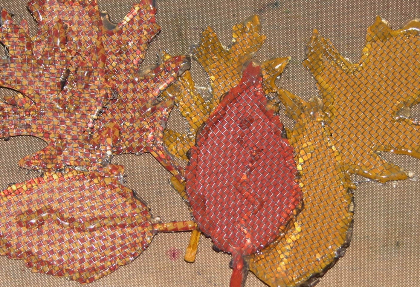 Ink Stains: Mesh Leaves - Part II & Uses