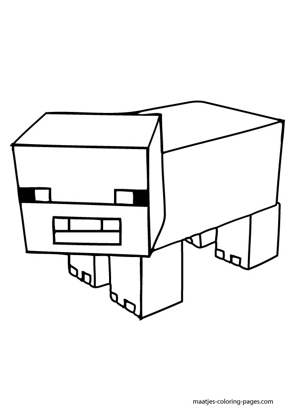 +22 Minecraft Coloring Pages Easy