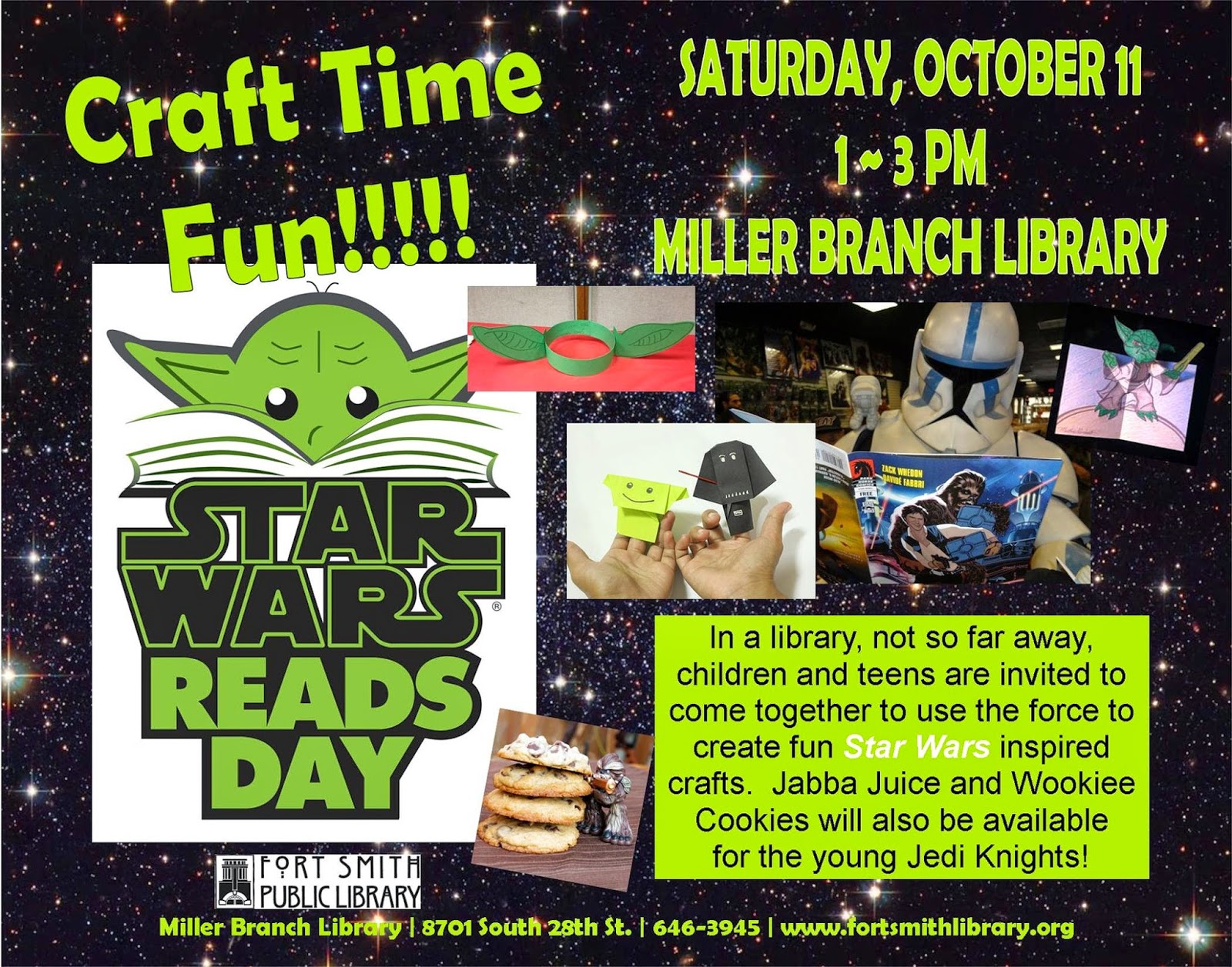 Fort Smith Public Library Youth Services: Star Wars Reads Day @ Miller ...