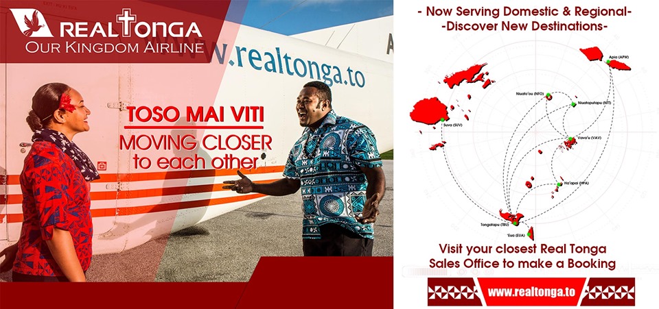 Real Tonga expands flight route to Fiji - Pacific Travel Advisor