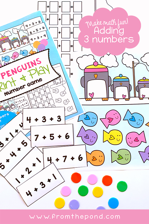 Adding 3 Single Digits | From the Pond