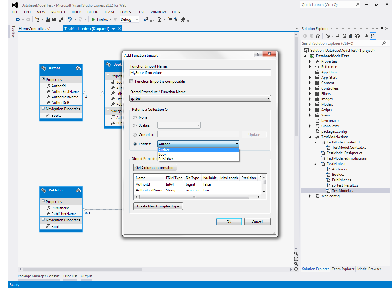 .NET Development: Using stored procedures with strong return types in ...