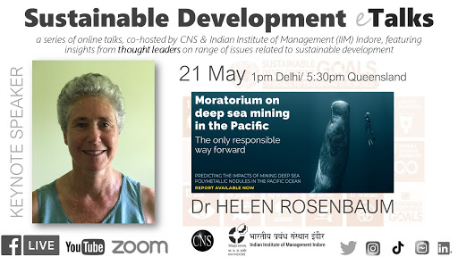 CNS: #SDGtalks featured Dr Helen Rosenbaum: Moratorium on deep sea ...
