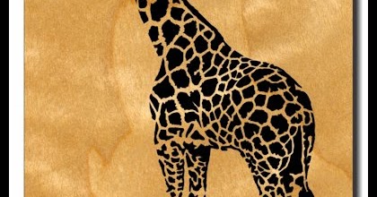 Scrollsaw Workshop: Large Giraffe Scroll Saw Pattern.