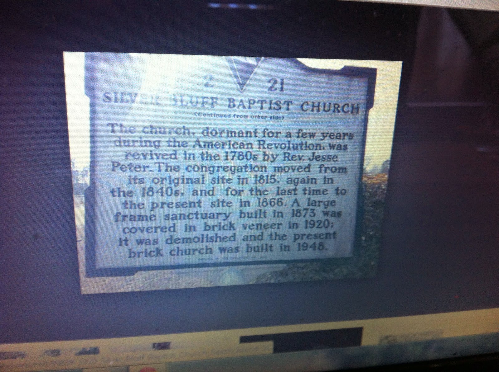 THE BLACK SOCIAL HISTORY:: BLACK SOCIAL HISTORY : SILVER BLUFF BAPTIST ...