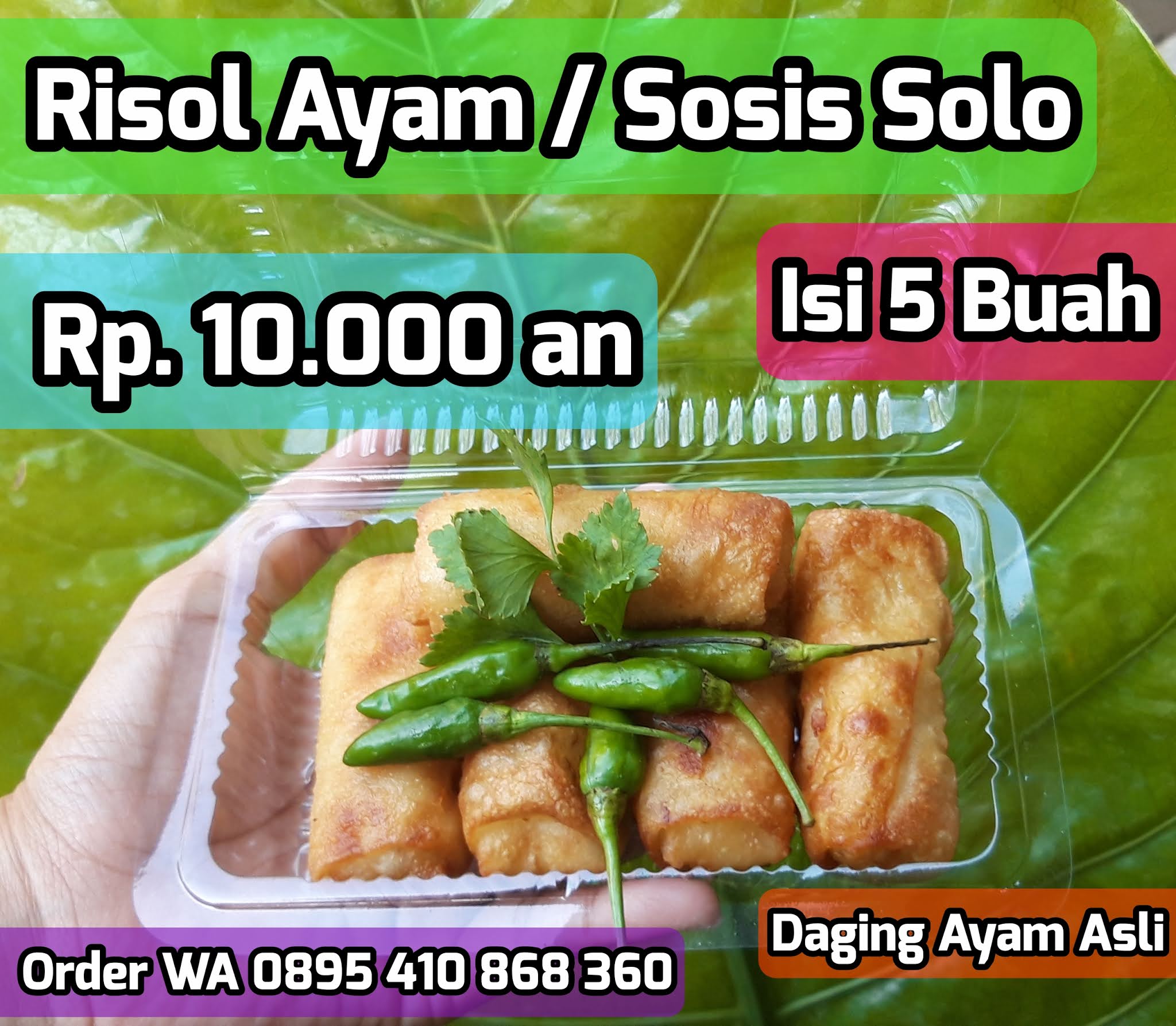 LANGIT BIRU KEBEBASAN: Risol Ayam / Sosis Solo Area Kota Madiun 2020