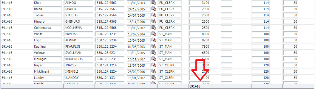 Oracle Adf Groovy Examples In Adf Column Sum Using Groovy