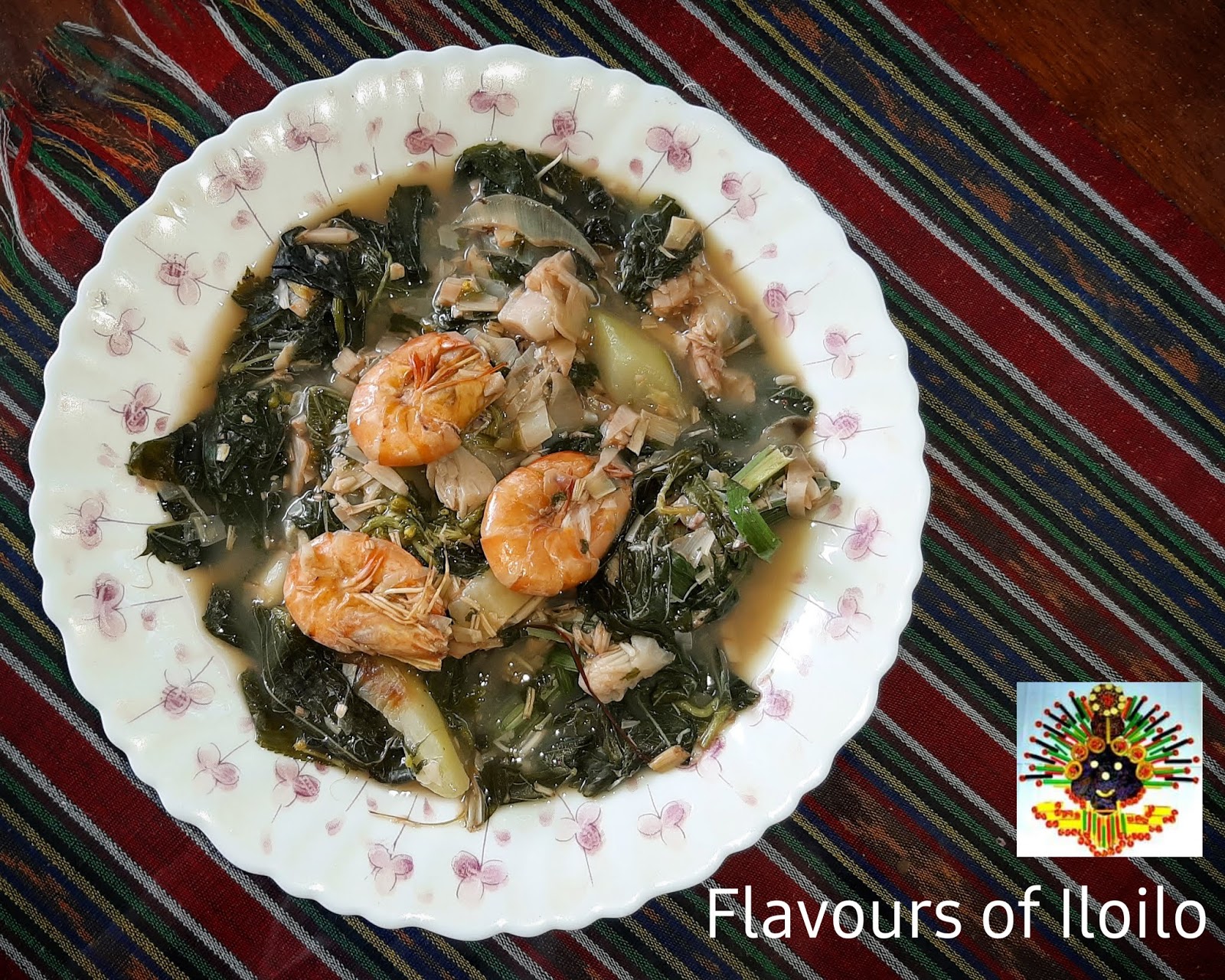 Laswa na may Puso ng Saging, Hipon , Saluyot at Papaya