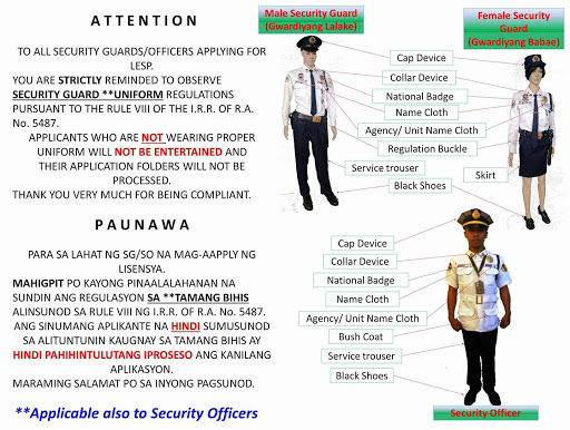 Urvan Security Agency Inc.: Proper Wearing of Security Guard Uniform