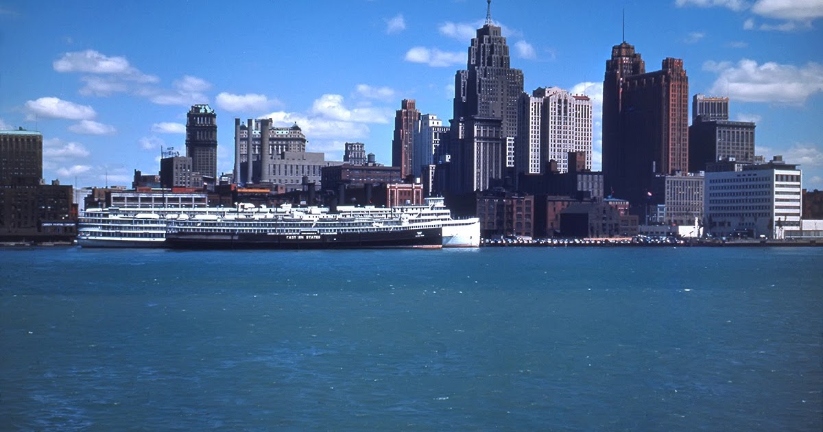 GORILLAS DON'T BLOG: Detroit Skyline, 1954