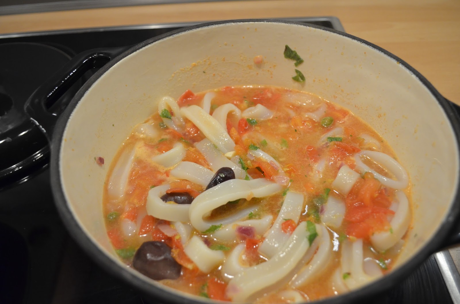 Mum's Calamari Stew ~ Stuff and Spice