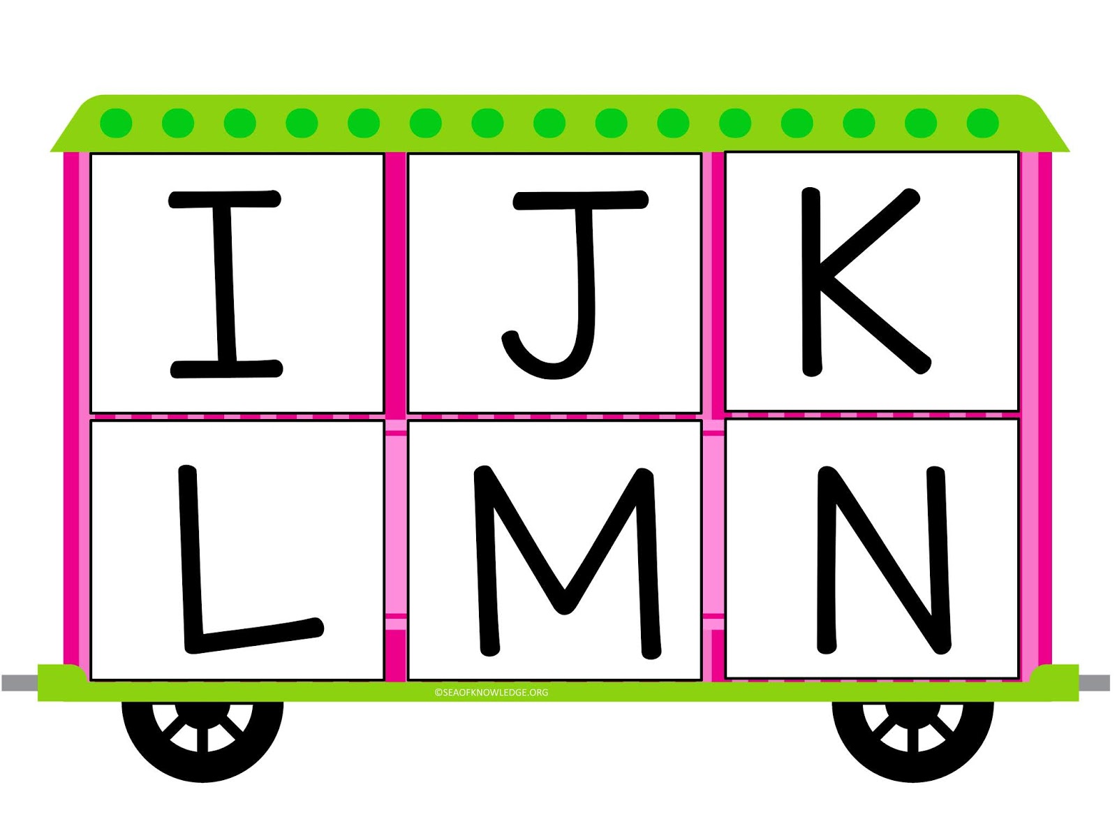 Alphabet Train Gross Motor Activities for Toddlers | Daily DIY Teachings