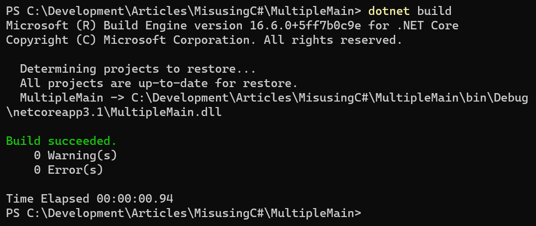 Jeremy Bytes: Misusing C#: Multiple Main() Methods Jeremy Bytes: Misusing C#: Multiple Main() Methods
